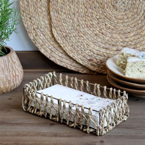 Braided Jute Napkin Holder Glynns Home And Hardware Tuam Galway