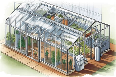 温室植物生长插画图片下载 正版图片600047210 摄图网
