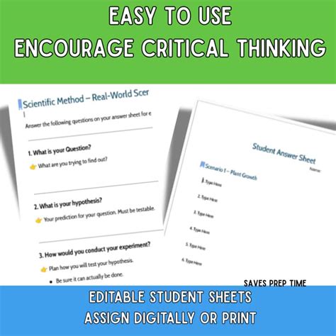 Scientific Method Real World Scenario Cards By Secondary Science Society