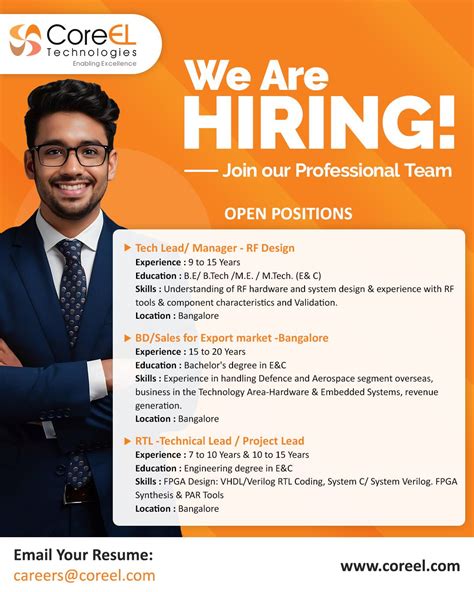 coreel technologies on linkedin careeropportunities rfdesign