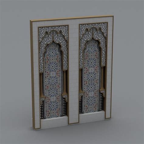 Arabesque Wall Panel 3d Model