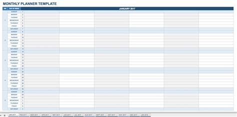 15 Free Monthly Calendar Templates Smartsheet