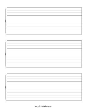 Printable Music Staff Paper Large Worksheets Library