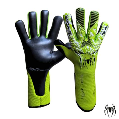 Spyder Guantes De Arquero Profesional Electro Verde Negro The Sport