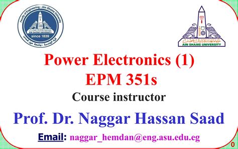 Lecture 1 Introduction To Power Electronics