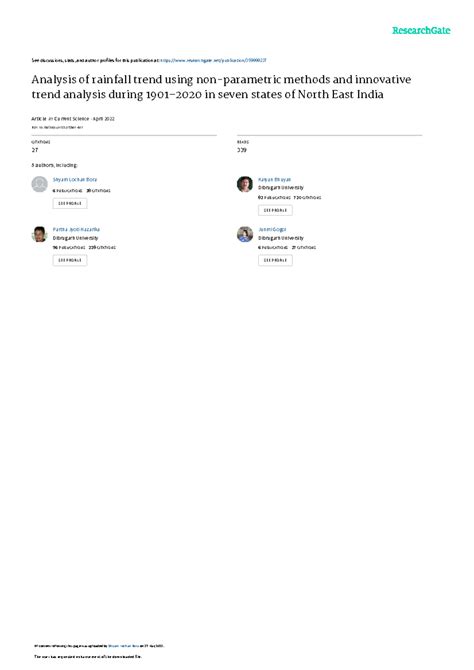 Analysis Of Rainfall Trend Using Non Parametric Methods And Innovative Trend Analysis During