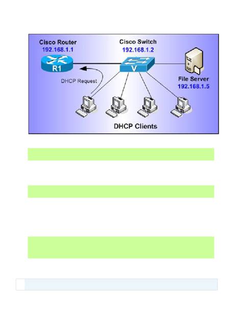 Dhcp Example Scenario Pdf Ip Address Computer Science