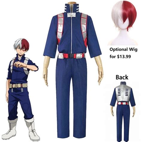My Hero Academia Boku No Hero Shoto Todoroki Halloween Cosplay Complete