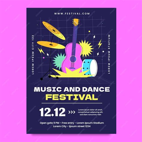Premium Vector Music And Dance Template