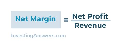 Net Margin Formula And Definition Investinganswers