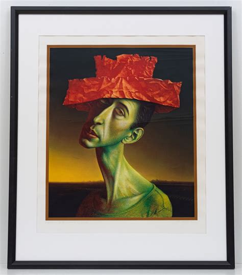 Rudolf Hausner Roter Narrenhut 1973 Mutualart