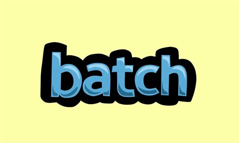 Batch Writing Vector Design On A Yellow Background 19990666 Vector Art