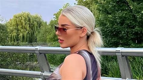 Glam Footballer And Onlyfans Star Madelene Wright Stuns In Figure Hugging Dress Leaving Fans