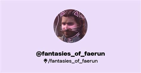 Fantasies Of Faerun Instagram Tiktok Linktree