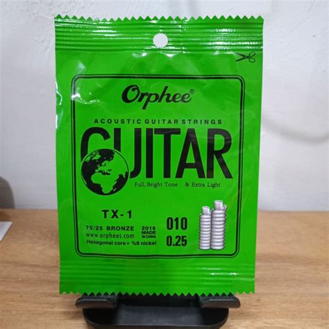 Jual Senar Satuan Eceran Orphee Akustik Fender Elektrik Shopee Indonesia