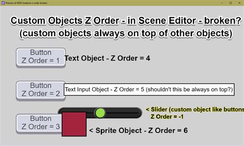 [bug] buttons objects and other custom objects in scene editor