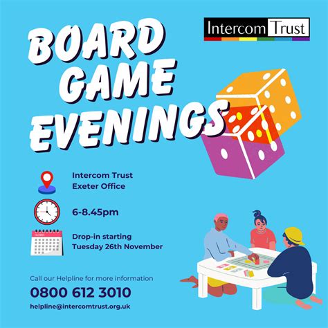 Board Game Evenings At Intercom Exeter Intercom Trust
