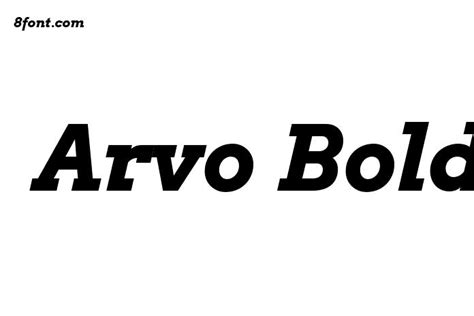 Arvo Bold Italic Free Font Download