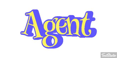 Agent Word Animated  Logo Designs