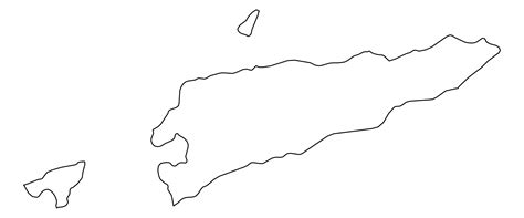 East Timor Outline Map East Timor Map