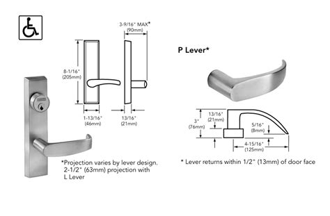 Sargent 776 Etp Fail Secure Electrified Exit Trim W P Lever For Svr