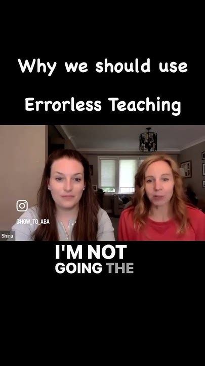 Errorless Teaching In Aba Youtube