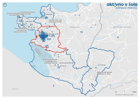 Od Kod In Kako Hodijo Otroci V OŠ Lucija Aktivno V šolo