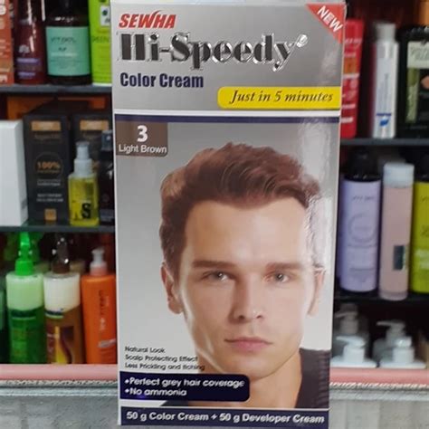 خرید و قیمت کیت رنگ موی مردانه های اسپیدی Hi Speedy قهوه ای روشن شماره