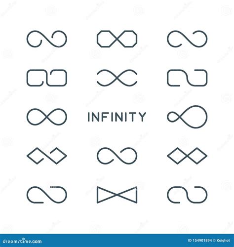 Thin Line Infinity Symbol Vector Illustration 154901894