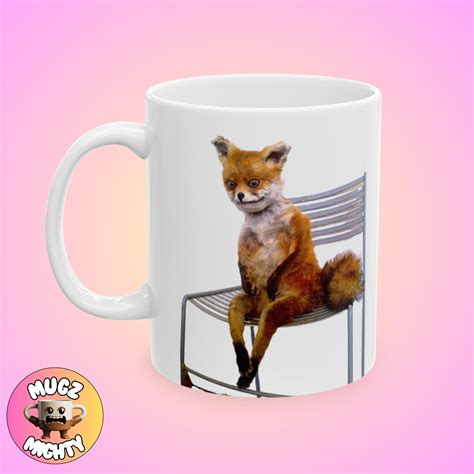 Disheveled Taxidermy Fox Meme Mug Meme Mug Funny Mug Quirky Mug