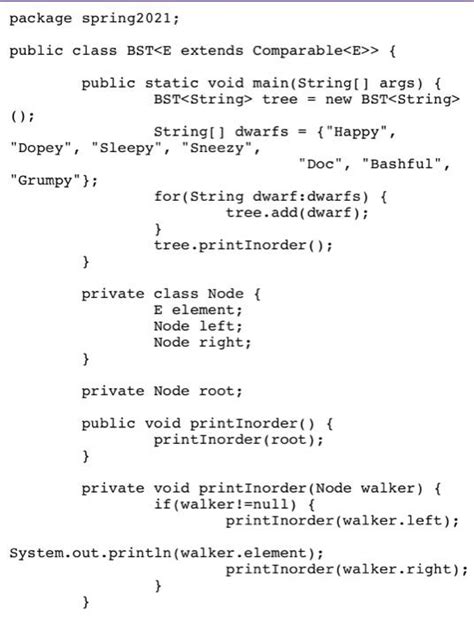 Solved Problem Add A Contains Method To The Class That Chegg