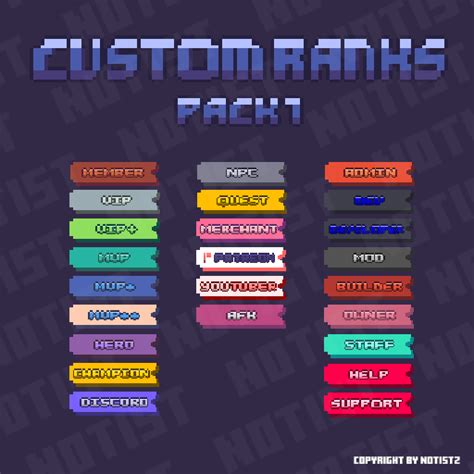 Custom Rank Pack No1 On Polymart Minecraft Configurations