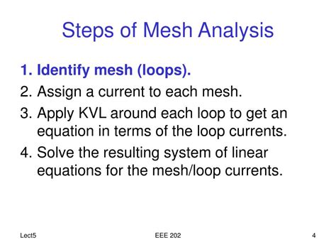 PPT Loop Mesh Analysis PowerPoint Presentation Free Download ID