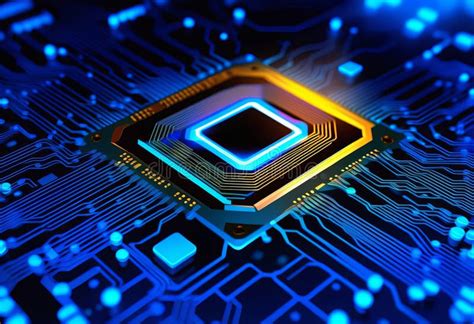 Abstract Technology Chip Processor Background Stock Illustration Illustration Of Abstract