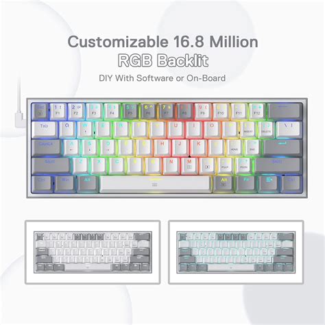 Redragon K617 Fizz 60 Rgb Gaming Keyboard With Nepal Ubuy