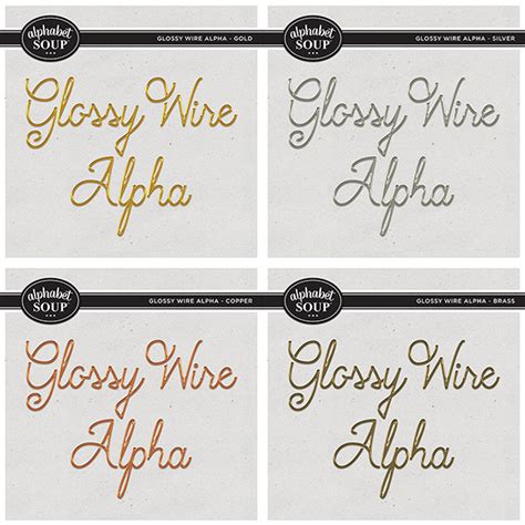Glossy Wire Alpha Bundle Digital Art