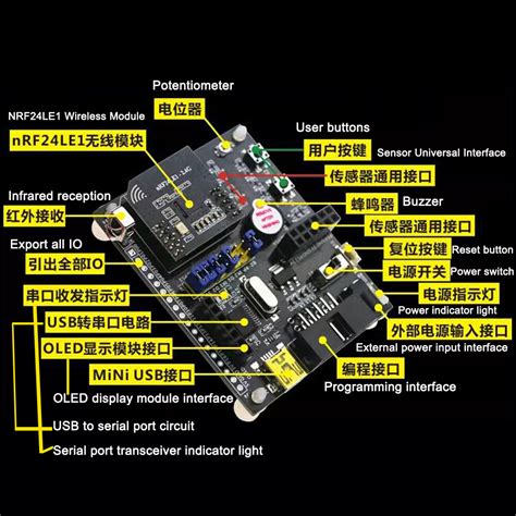 Nrf24le1 Development Board Kit Rfid Label Test Routine 2 4g Wireless Module Ebay