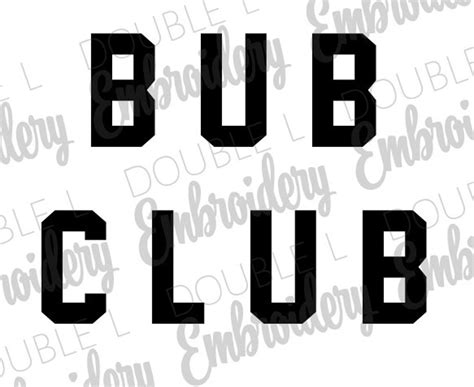 Bub Club Svg Etsy