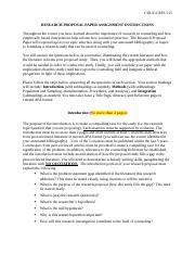 Research Proposal Paper Assignment Instructions Docx Couc Cefs 515