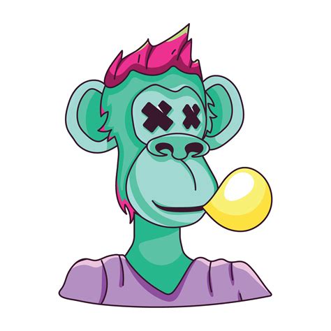 Trendy Monkey Bubble 26287010 Vector Art At Vecteezy