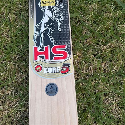 Hs Core 5 English Willow Cricket Bat Sh 7 Grains 1195g Sports Knight