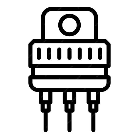 Premium Vector Electrical Voltage Regulator Icon Outline Electrical