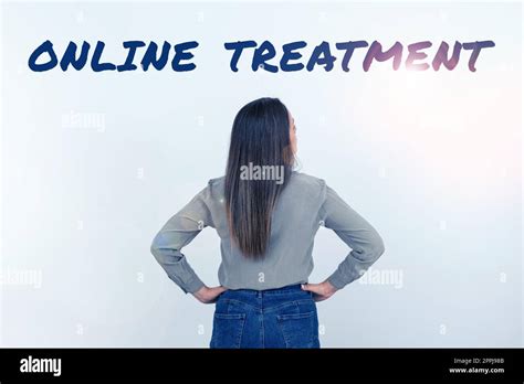 Text Caption Presenting Online Treatment Internet Concept Delivery Of Mental Health Counseling