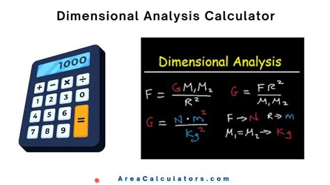 Dimensional Analysis Calculator Area Calculators