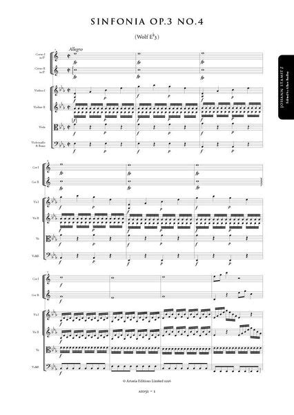 Johann Stamitz Symphony In E Flat Major Op 3 Sheet Music