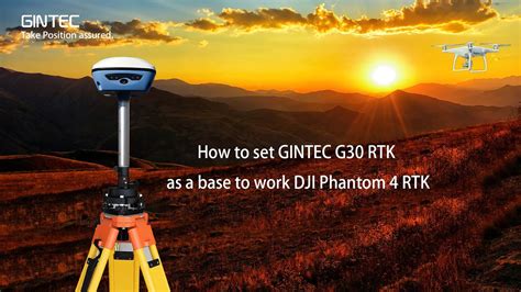 How To Set Gintec G30 Rtk As A Base To Work With Dji Phantom 4 Rtk Youtube