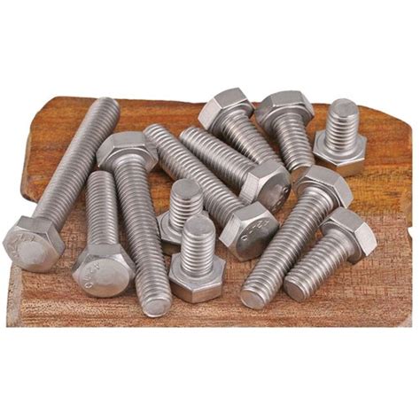 M10 1 0 Fine Thread 304 Stainless Steel Full Thread Hex Head Bolts Screws Din933 Ebay