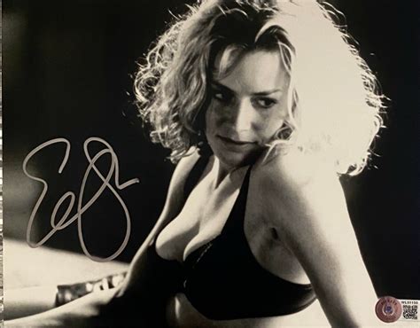 Elisabeth Shue Signed 8x10 Leaving Las Vegas Bandw Photo Bas Beckett