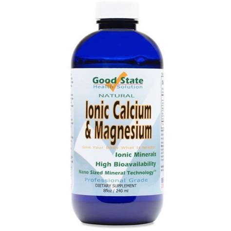 Liquid Ionic Magnesium And Calcium Supplement 8 Fl Oz Good State