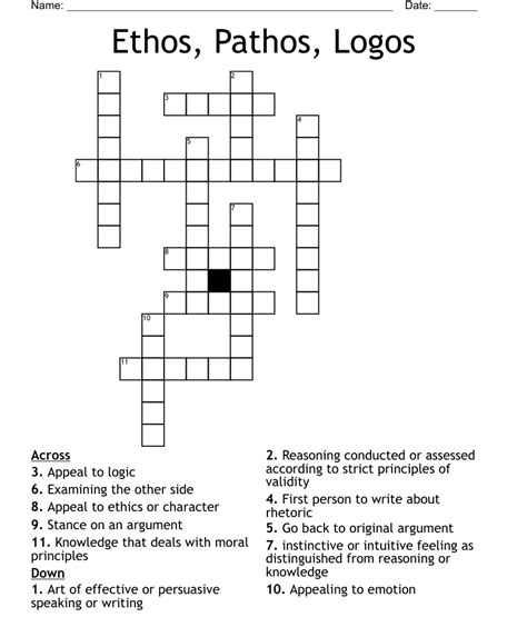 Worksheets On Ethos Pathos Logo
